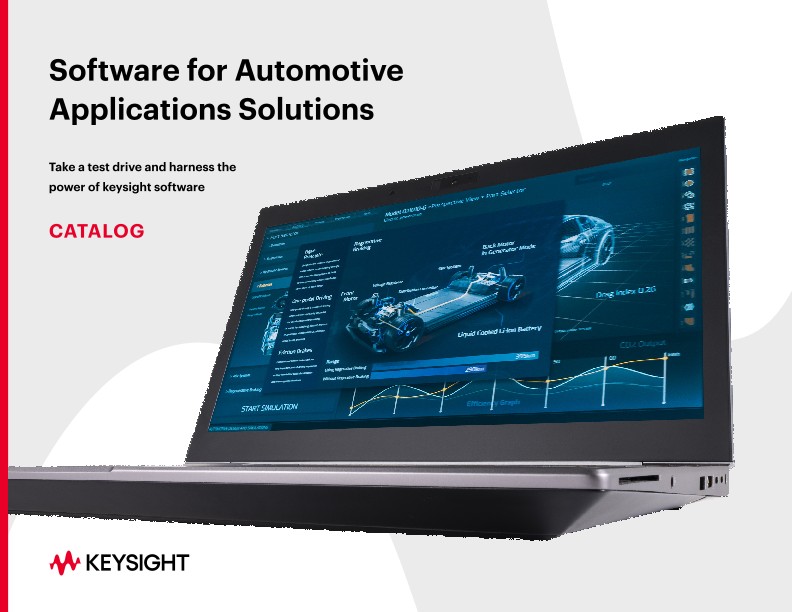 Software for Automotive Applications Solutions Catalog PDF Asset Page | Keysight